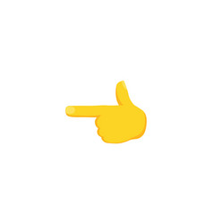 Index finger pointing left emoji gesture Vector Image