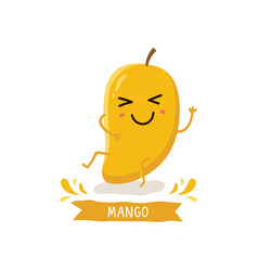 Mango smile Royalty Free Vector Image - VectorStock