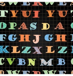 Chalkboard school seamless pattern Royalty Free Vector Image