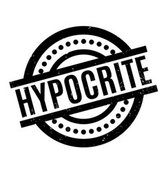 Hypocrite rubber stamp Royalty Free Vector Image
