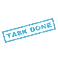 Task Done Rubber Stamp Royalty Free Vector Image