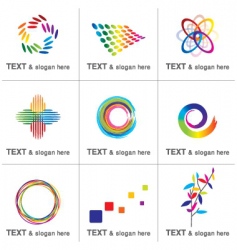 Triangle symbols such as logo Royalty Free Vector Image