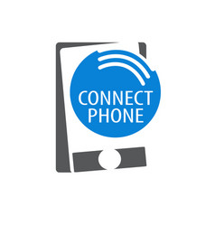 Circle transmitter tower logo concept design Vector Image