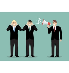 Cartoon two angry arguing or fighting men Vector Image