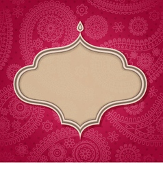 Indian frame Royalty Free Vector Image - VectorStock