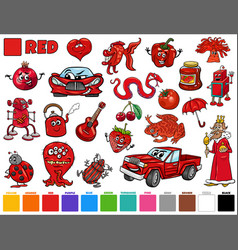 Red color Royalty Free Vector Image - VectorStock