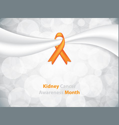 Kidney cancer symbol Royalty Free Vector Image