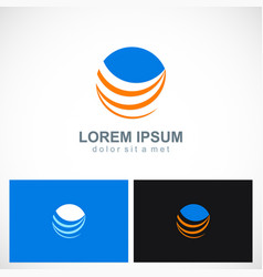 Loop digitall technology logo Royalty Free Vector Image