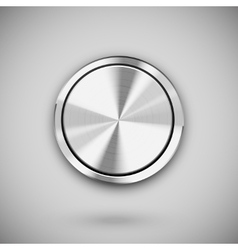 Metal button icon Royalty Free Vector Image - VectorStock