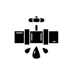 Installation work black icon sign Royalty Free Vector Image