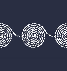 Rope spiral seamless pattern Royalty Free Vector Image