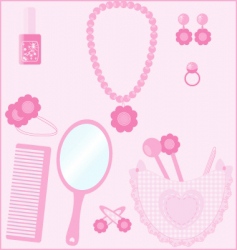 Girly patterns Royalty Free Vector Image - VectorStock