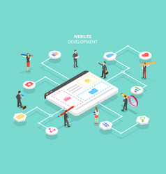 Software development company web Royalty Free Vector Image