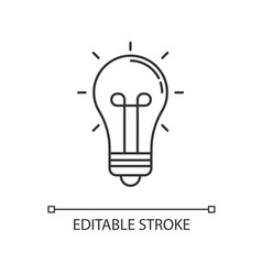 Light bulb yellow rgb color icon idea emoji Vector Image