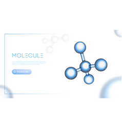 Molecular particles background compounding Vector Image