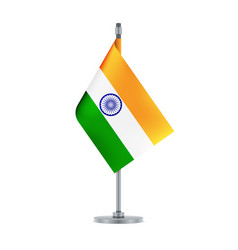Indian triangle flag hanging Royalty Free Vector Image