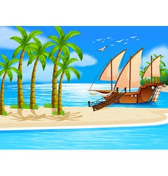Ocean view Royalty Free Vector Image - VectorStock
