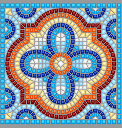 Ancient mosaic ceramic tile pattern Royalty Free Vector