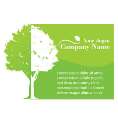 Green tree template Royalty Free Vector Image - VectorStock