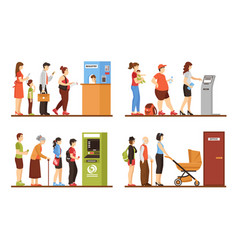 Kids Queue Vector Images (over 190)
