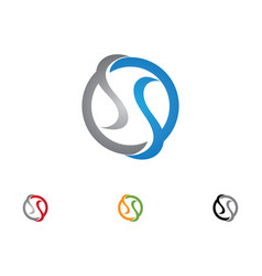 Ss logos and symbols template icons app Royalty Free Vector