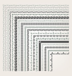 Decorative seamless border Royalty Free Vector Image