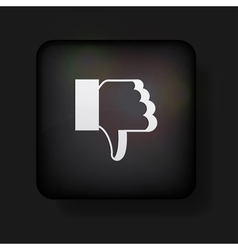 Sticker thumb down symbol dislike Royalty Free Vector Image