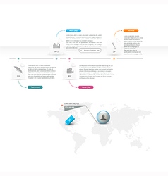 Business Website template infographic design menu Vector Image