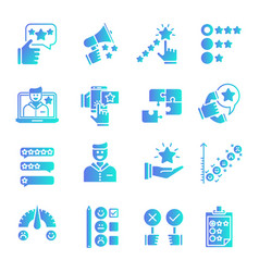 Feedback flat icons Royalty Free Vector Image - VectorStock
