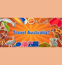 Australia banner design australian traditional Vector Image