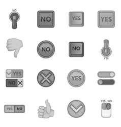 True and false icons Royalty Free Vector Image