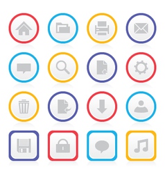 Web Buttons With Icons Royalty Free Vector Image