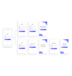 Login page purple gradient sign in form Royalty Free Vector