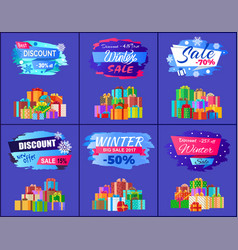 Winter sale Royalty Free Vector Image - VectorStock