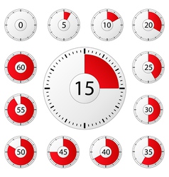 90 minutes timer stopwatch or countdown icon time Vector Image