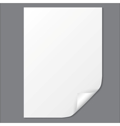 Two empty paper sheets Royalty Free Vector Image