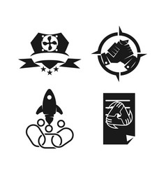 Education rocket commitment teamwork together Vector Image