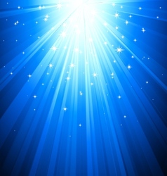 Abstract magic blue light background Royalty Free Vector