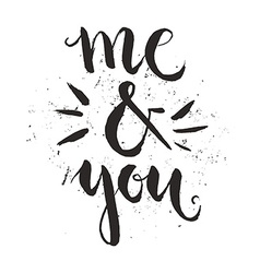 Stay with me hand written lettering Royalty Free Vector