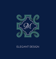 Monogram design template Royalty Free Vector Image
