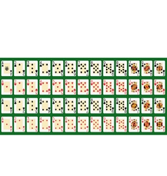 Vertical four playing cards suits symbols Vector Image