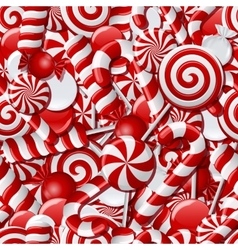 Seamless background with colorful candies Vector Image