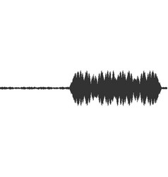 Black music sound waves on white background audio Vector Image