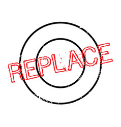 Replace rubber stamp Royalty Free Vector Image