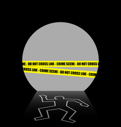 Analysis crime scene judicial measuring ruler Vector Image