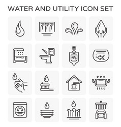 Water usage icon Royalty Free Vector Image - VectorStock
