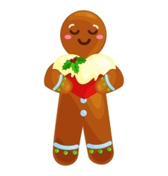 Christmas gingerbread circus with cookies and cand