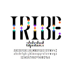 Tribe font Royalty Free Vector Image - VectorStock