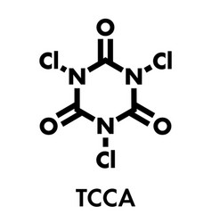 Trichloroacetic acid tca molecule used Royalty Free Vector