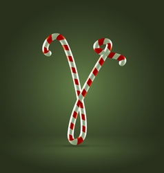 Candy cane abc M Royalty Free Vector Image - VectorStock
